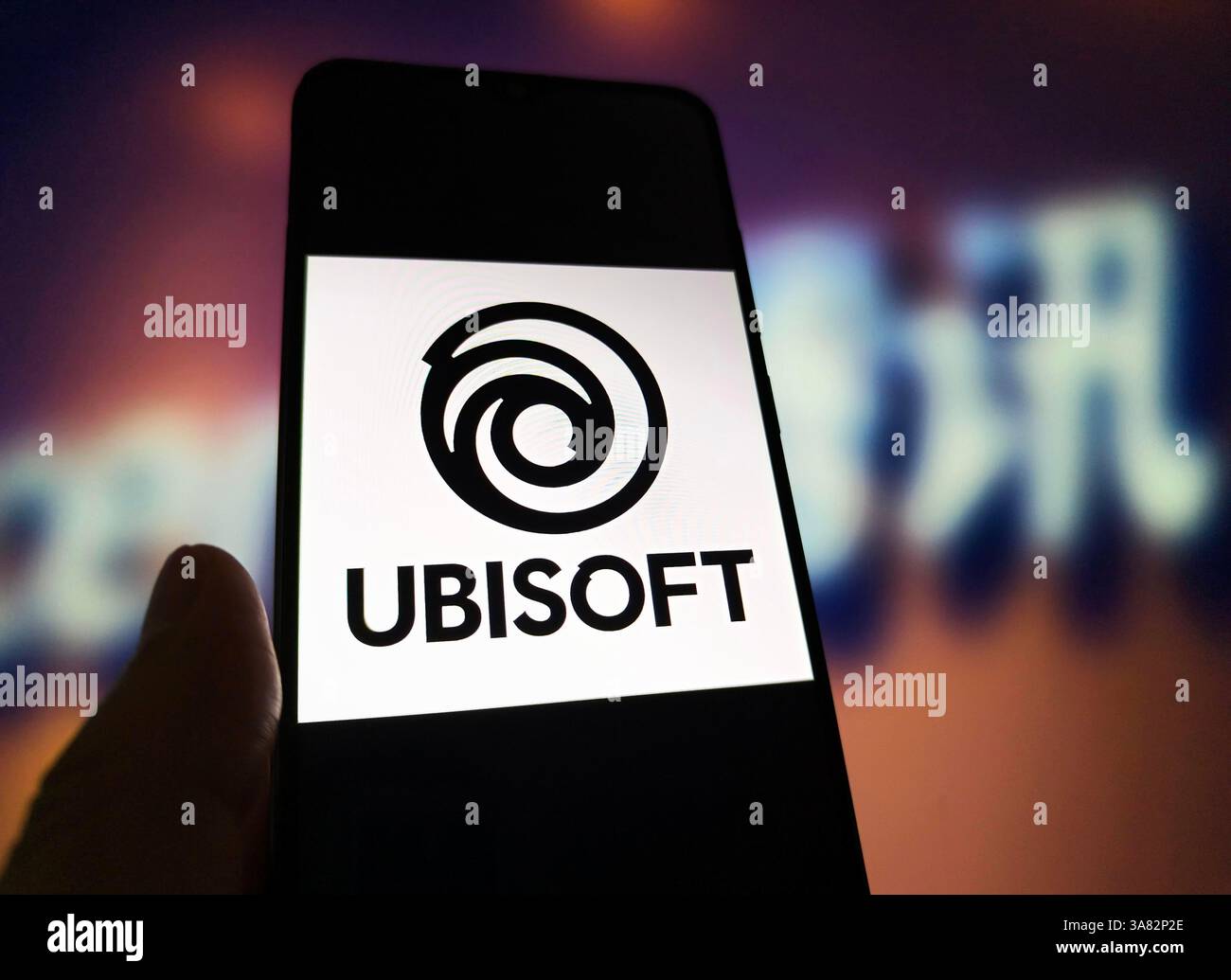 SUQIAN, CHINA - MARCH 28, 2025 - An illustration shows the UBISOFT LOGO ...