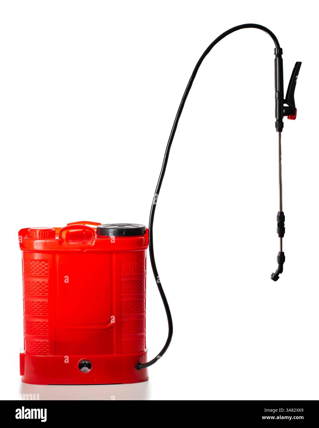 Modern red battery-powered sprayer with a retractable fishing rod for ...