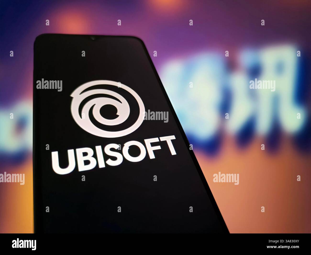 SUQIAN, CHINA - MARCH 28, 2025 - An illustration shows the UBISOFT LOGO ...