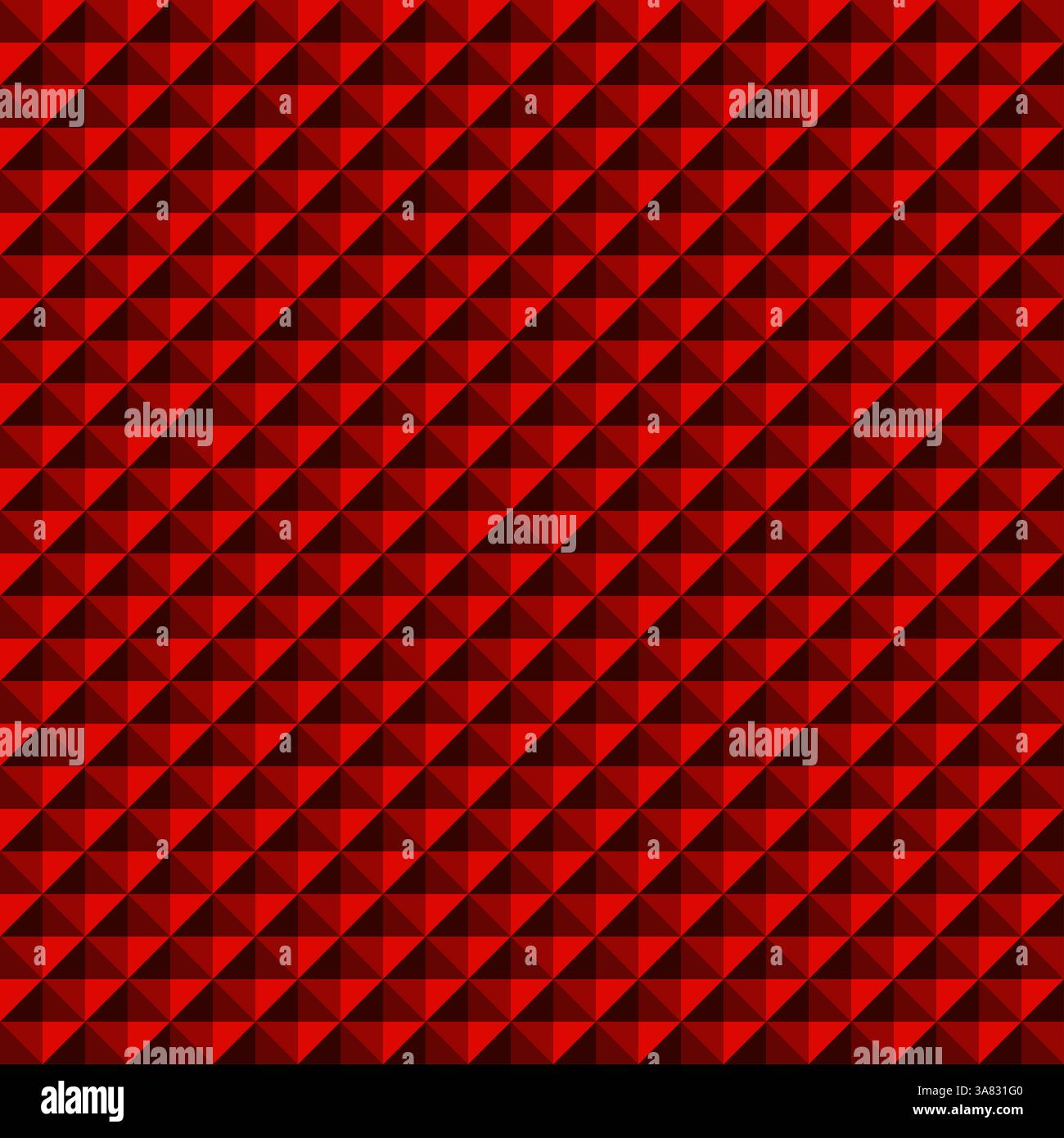 Pattern created by a monochromatic colour scheme of red triangles Stock ...