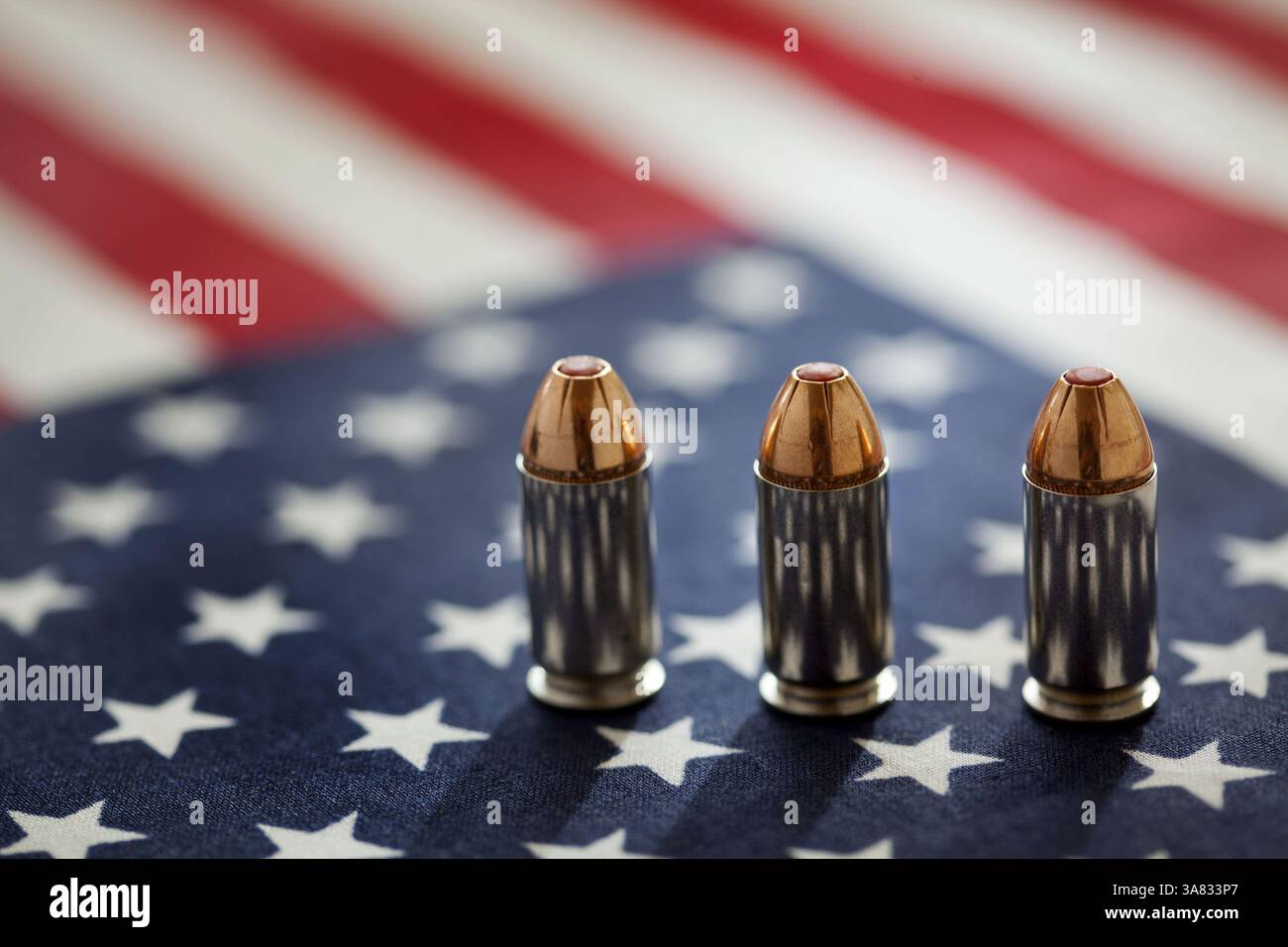 March 8, 2013 - Los Angeles, California, USA - Three .45 caliber ...