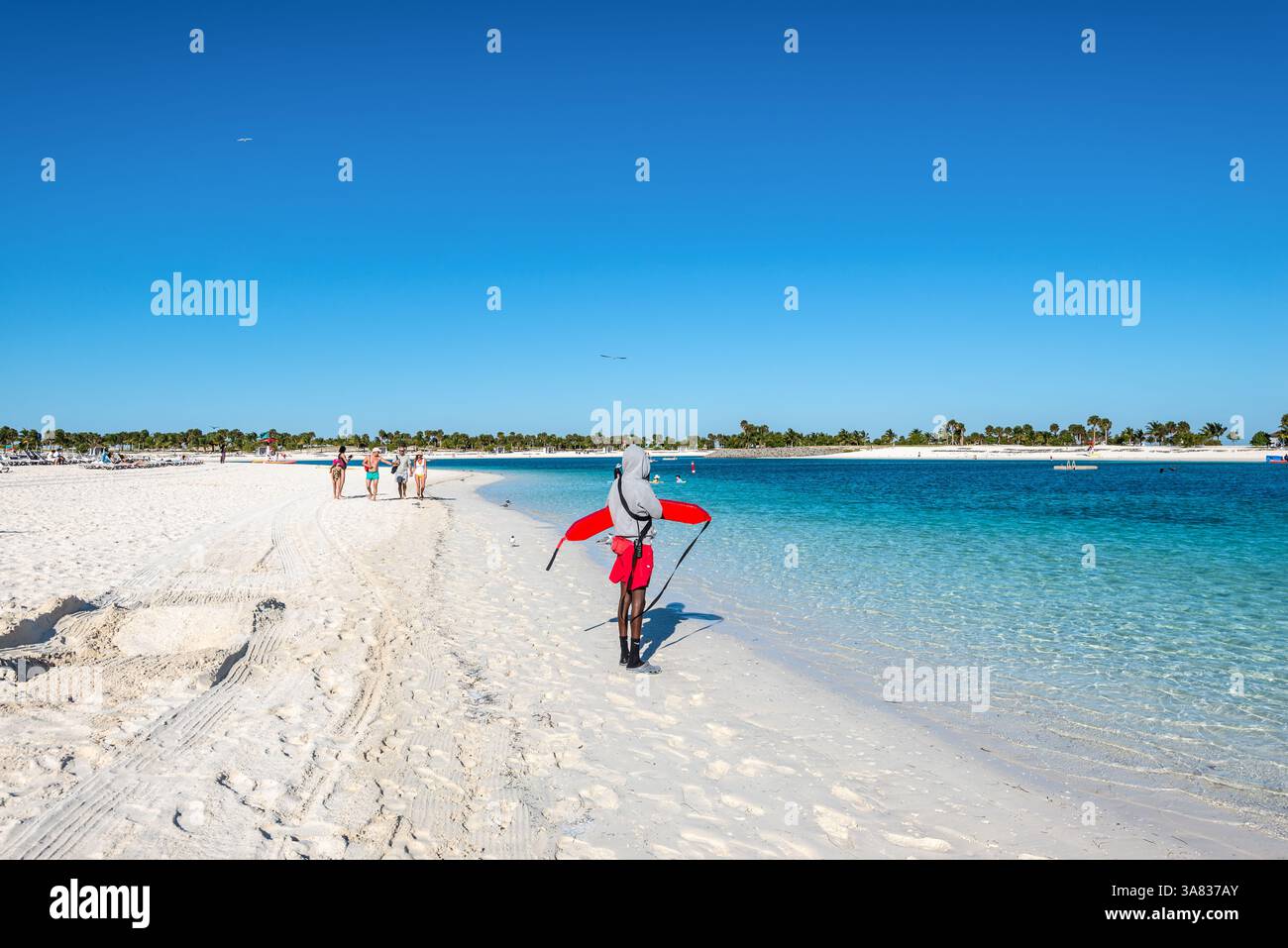 Ocean Cay MSC Marine Reserve, The Bahamas - April 6, 2024: Lifeguards ...