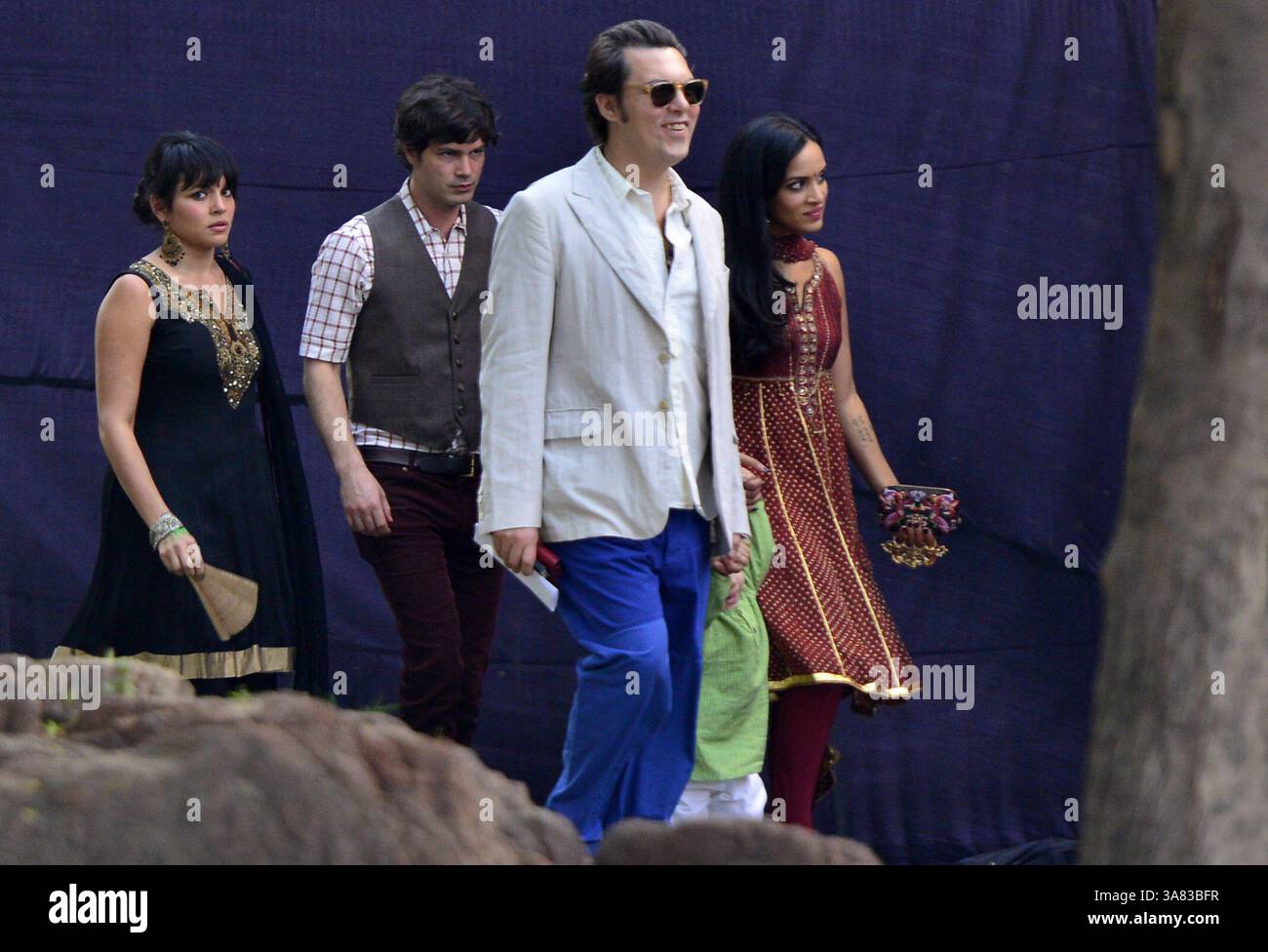 NEW DELHI, INDIA - MARCH 10: Anoushka Shankar with husband British ...