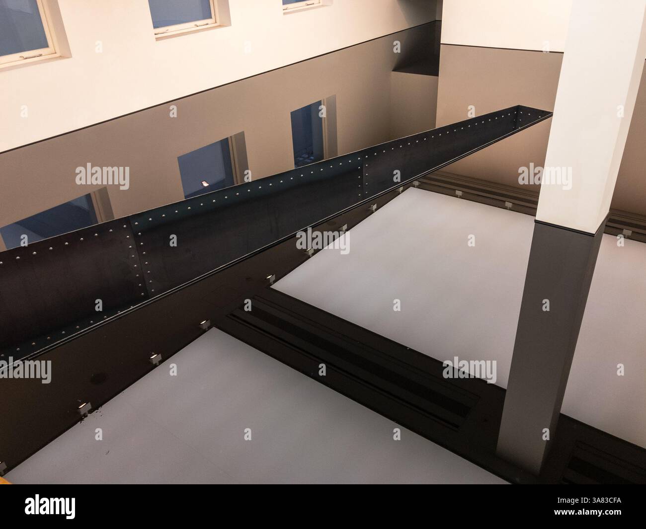 "Richard Wilson installation "20:50" at the Saatchi Gallery, London, UK ...