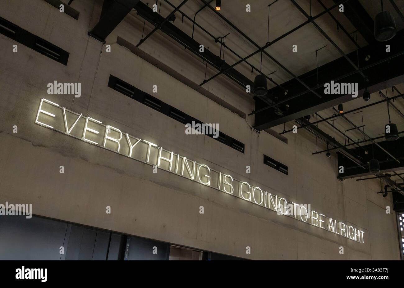 Martin Creed Work No. 1895: EVERYTHING IS GOING TO BE ALRIGHT 2014 ...