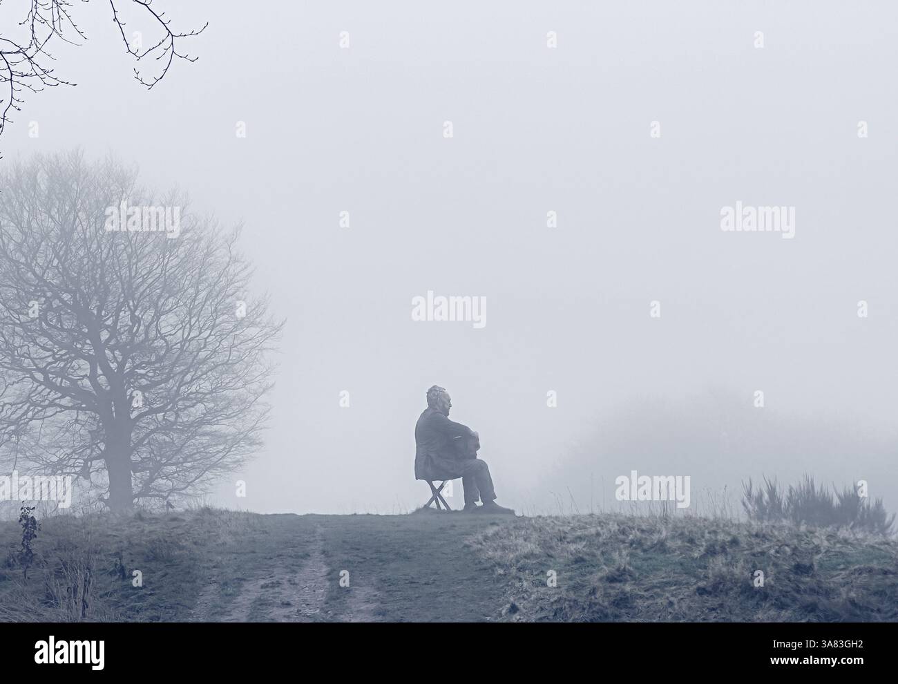 Seated Figure by Sean Henry, a large-scale painted bronze sculpture ...