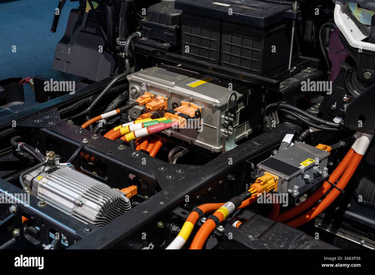 Electric truck power inverter close up Stock Photo - Alamy