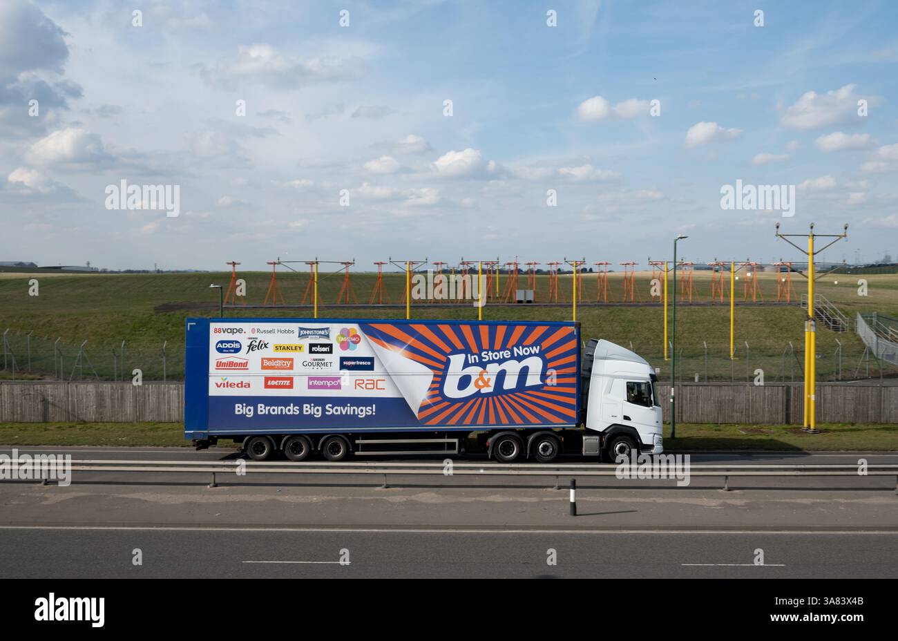 B&M lorry on the A45 road near Birmingham Airport, UK Stock Photo - Alamy