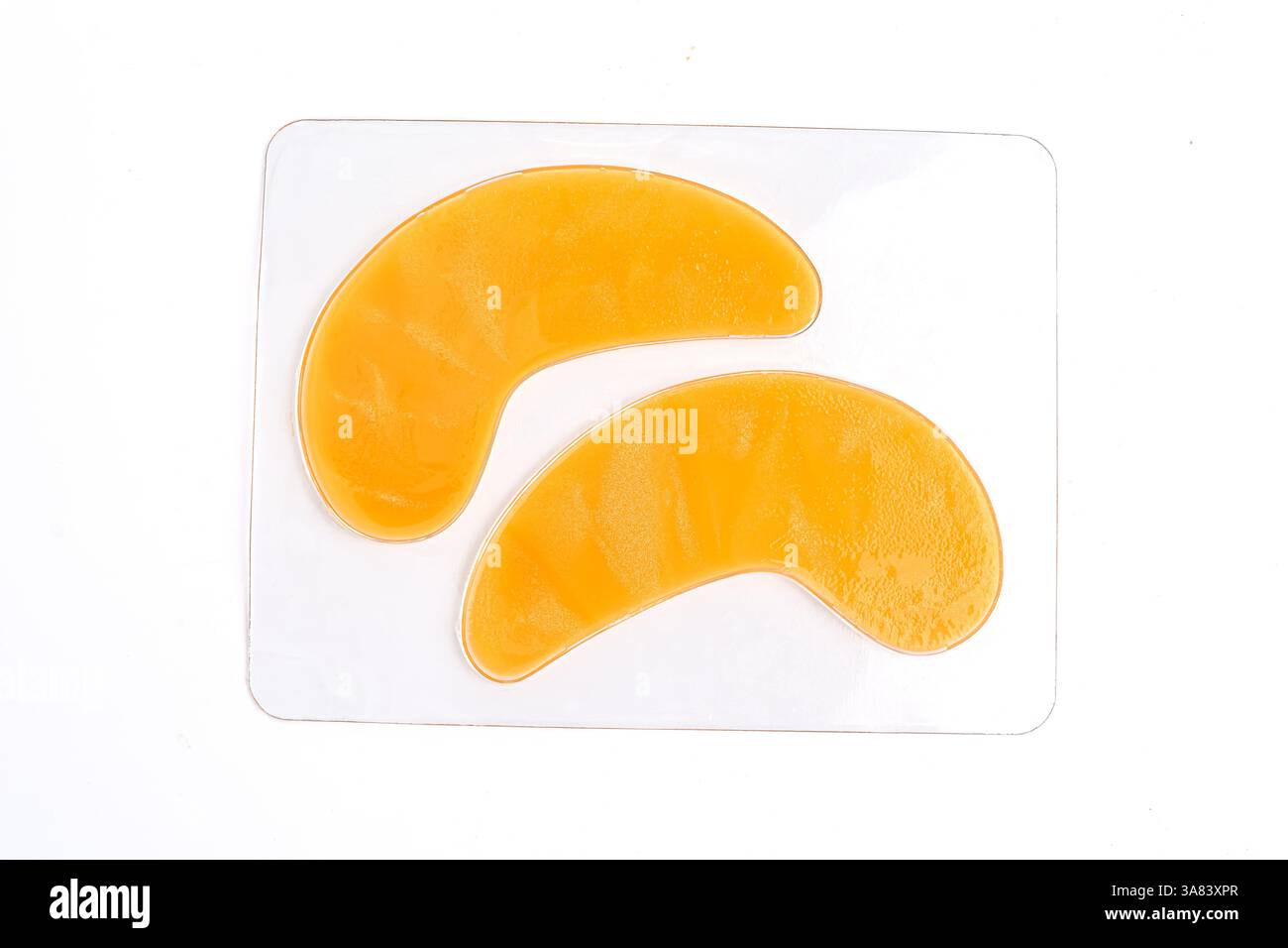 Hydrogel eye patches isolated on white background. Cosmetic ...