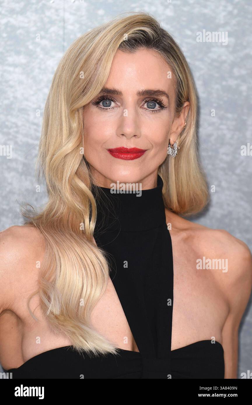 Lisa Dwan bei der Premiere der Paramount Serie MobLand im Odeon Luxe ...