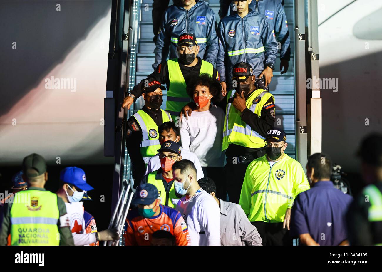28 March 2025, Venezuela, Maiquetia: Venezuelan Tiktoker Leonel Moreno ...