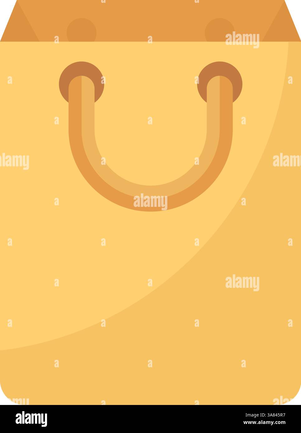 Shopping bag packing icon in flat style. Package vector illustration on ...