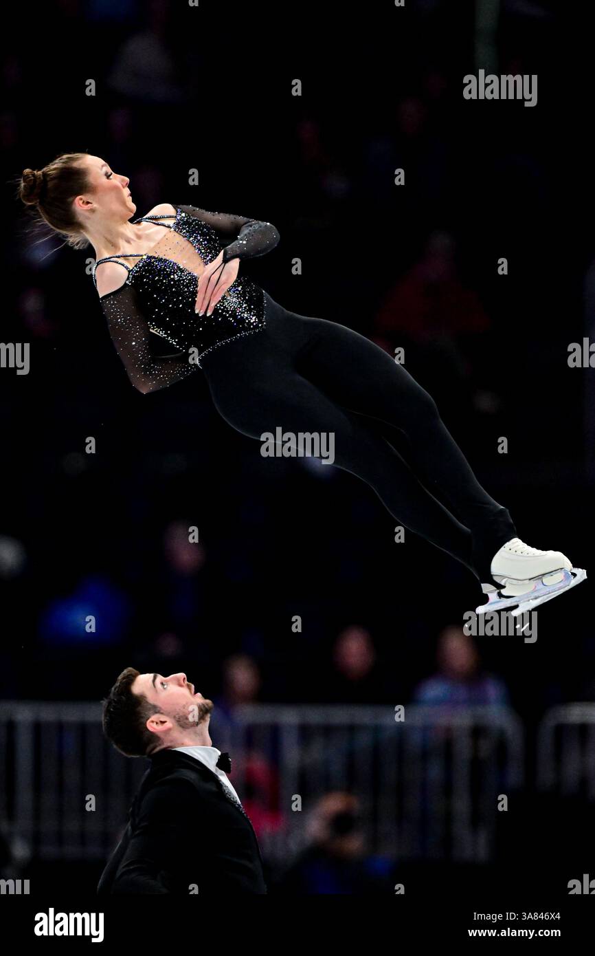 Annika HOCKE & Robert KUNKEL (GER), during Pairs Free Skating, at the ...