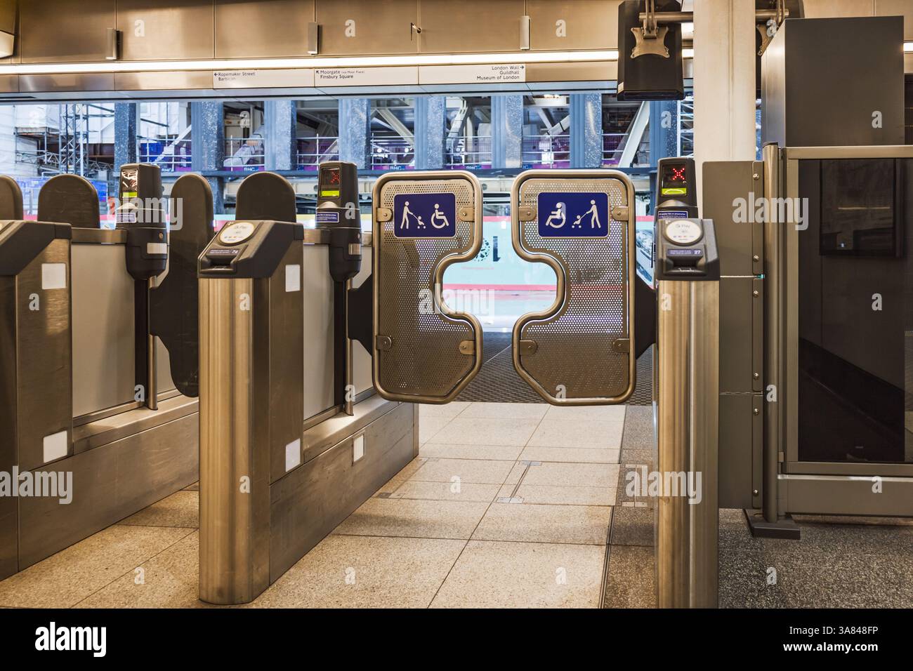 Ticket Gates and Entrance Barriers at London Underground Station ...
