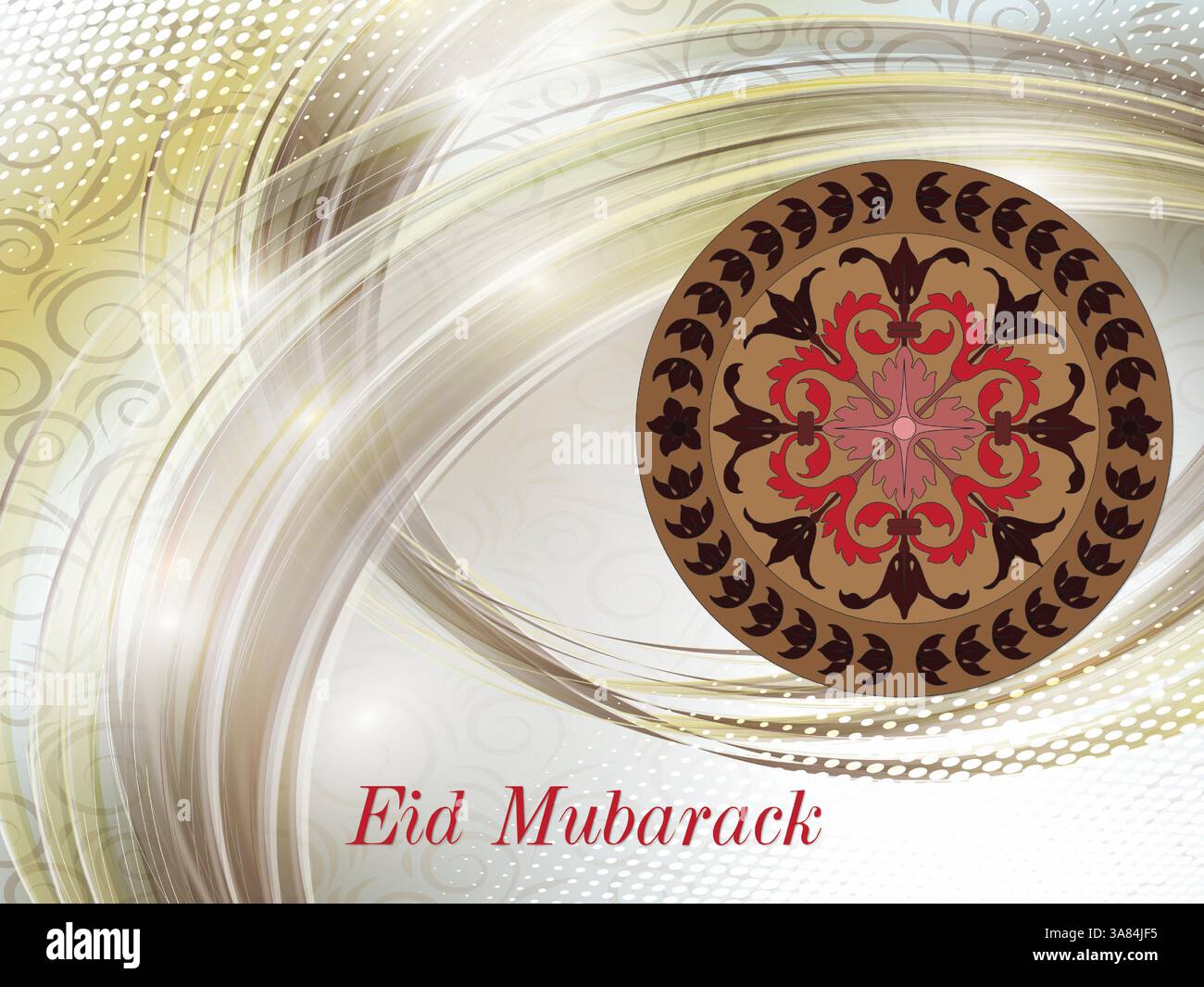 Colorful design with a flower pattern and the word Eid Mubarak written ...