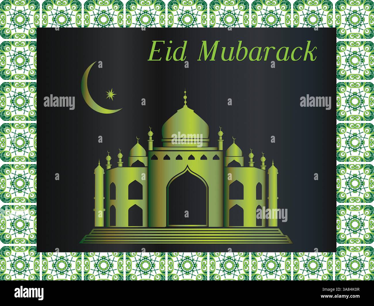 Muslim mosque in frame Stock Vector Images - Alamy