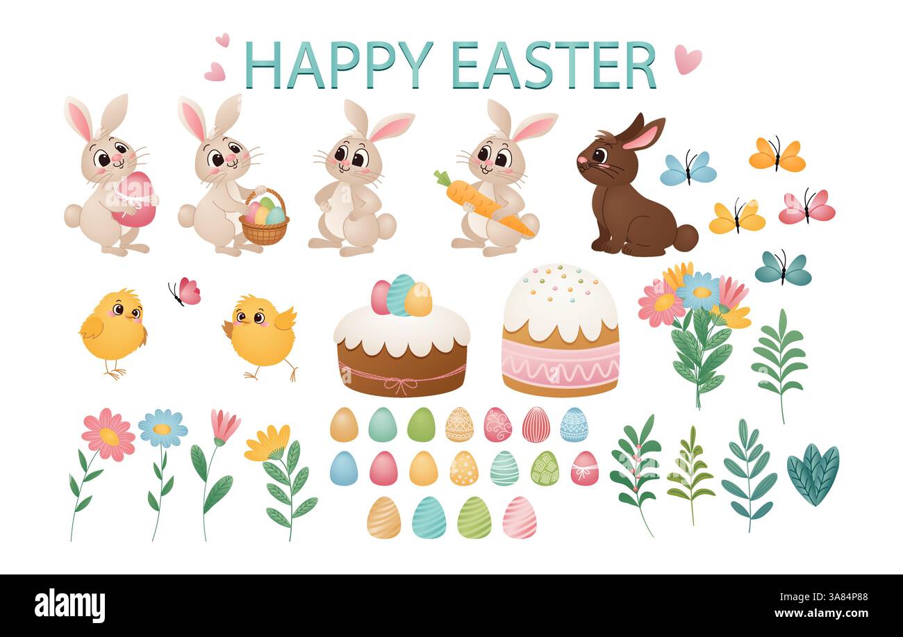 Cake and flowers Stock Vector Images - Alamy