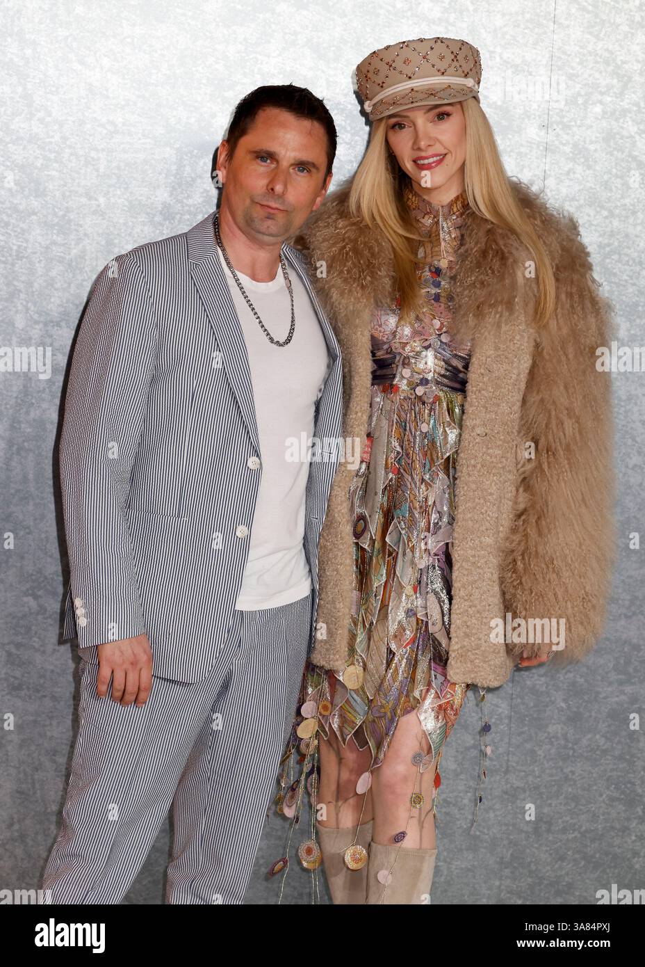 London, UK. 27th Mar, 2025. Matt Bellamy and Elle Evans attend the ...