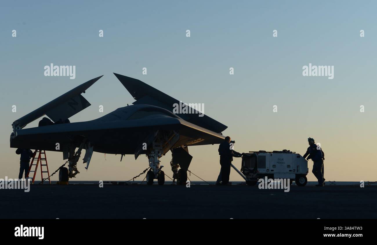 May 14, 2013 - Atlantic Ocean - Northrop Grumman personnel conduct pre ...