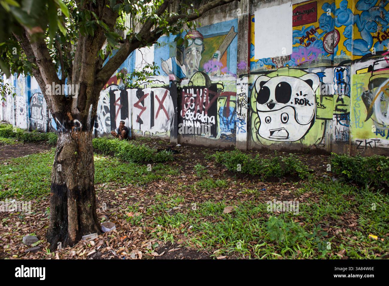 May 15, 2013 - Yogyakarta, Indonesia - A man stands in front of an ...
