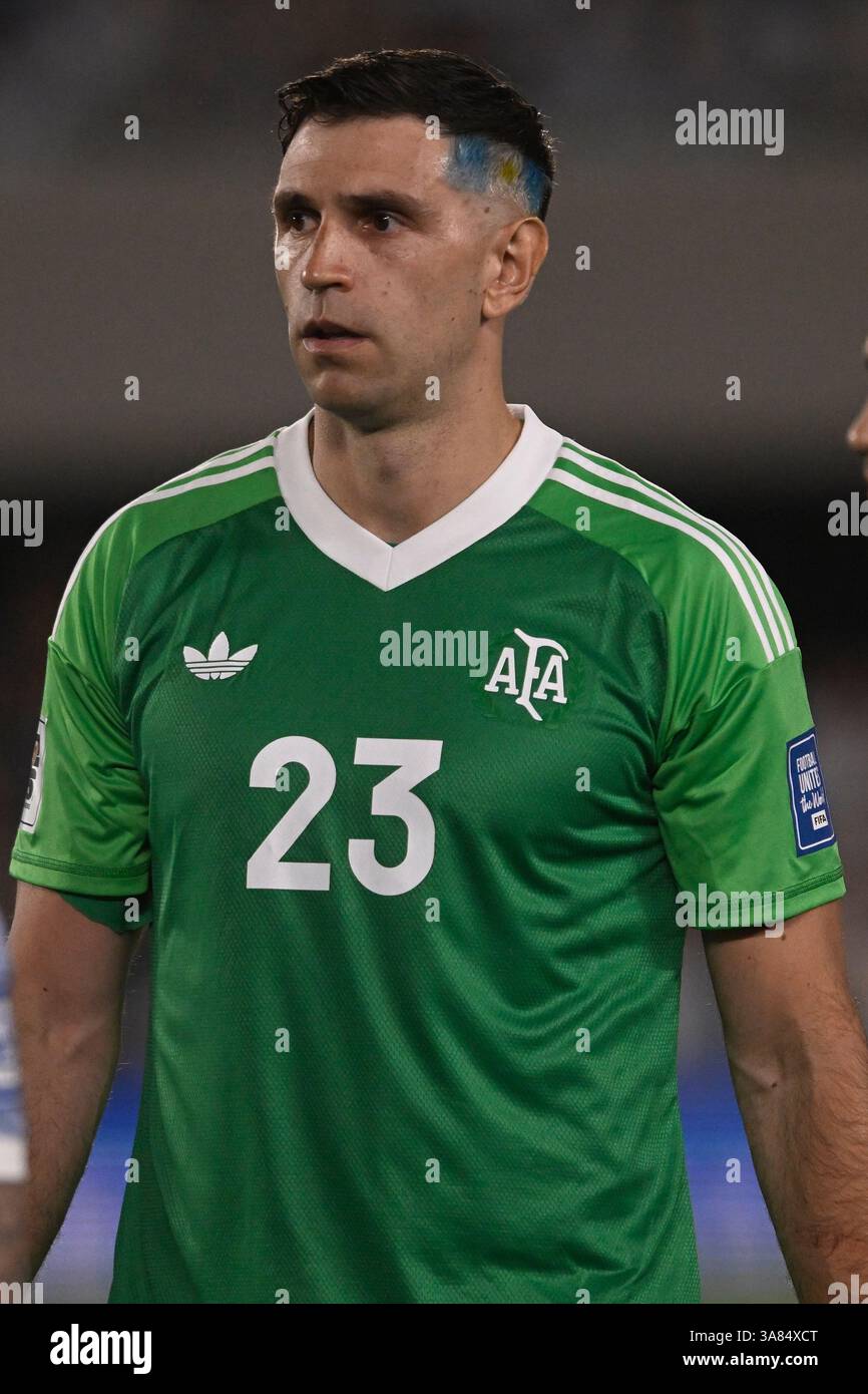 ARGENTINA, Buenos Aires - 25 MARCH 2025 : Goalkeeper Emiliano Martinez ...
