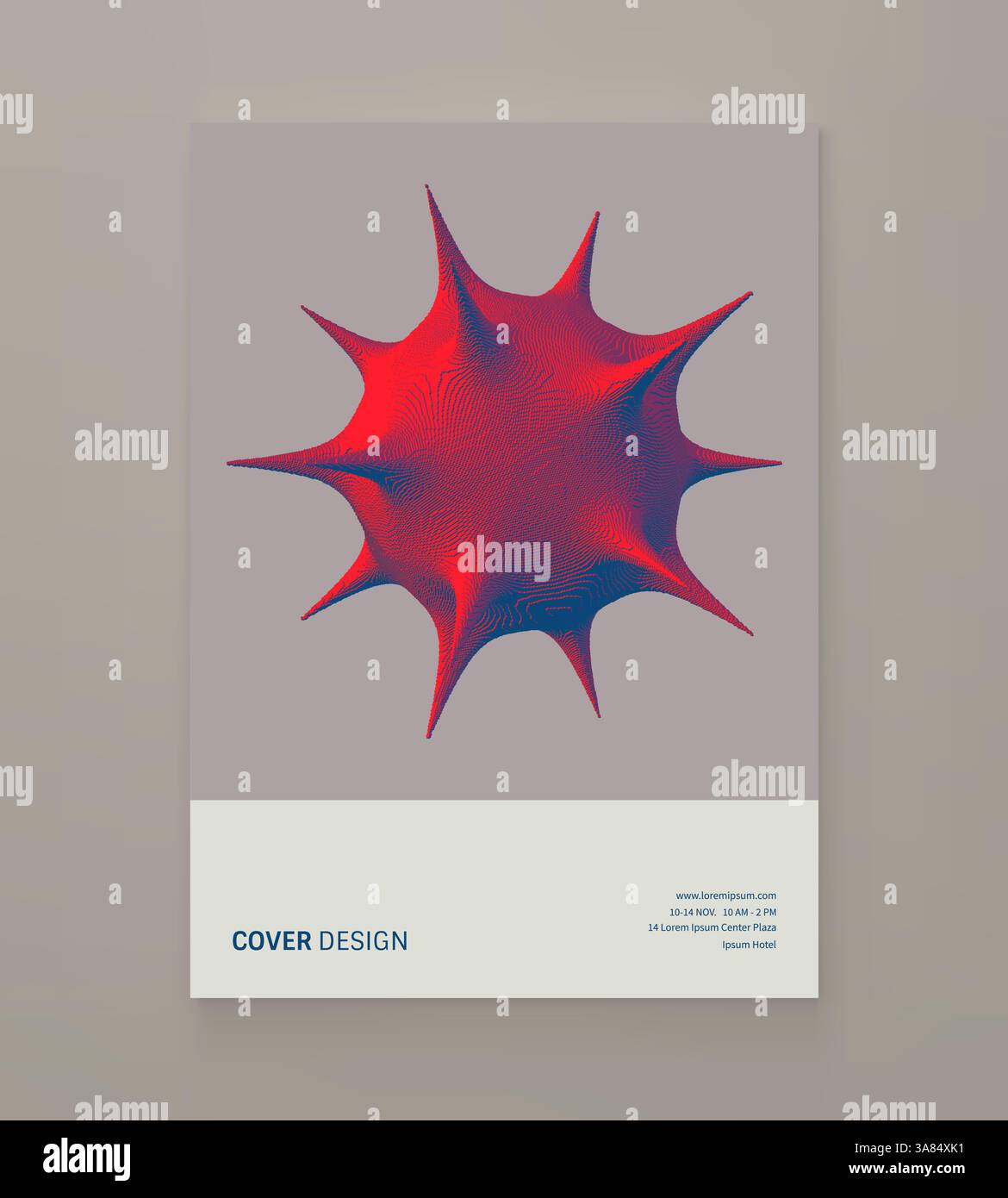 Virus particle. Pathogen organism. Deformed sphere. Background for ...