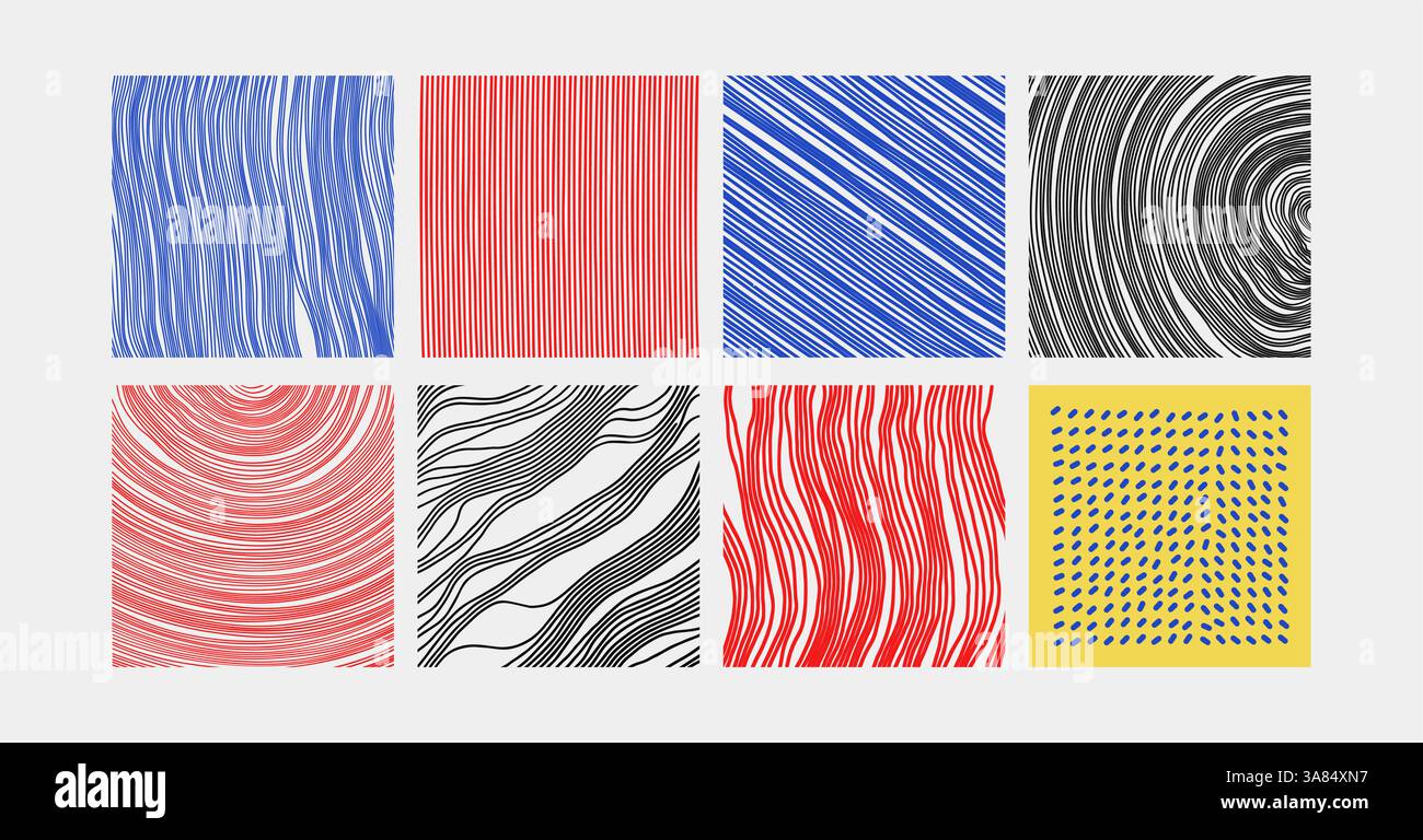 Irregular lines pattern in perspective. Geometric wallpaper with ...