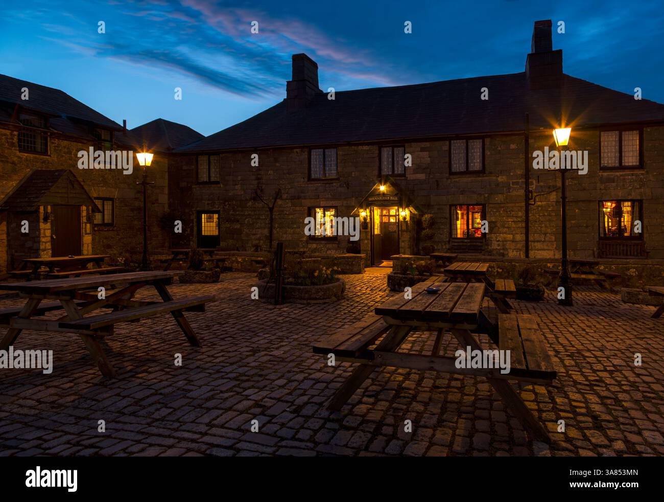 Jamaica Inn at Night Stock Photo - Alamy