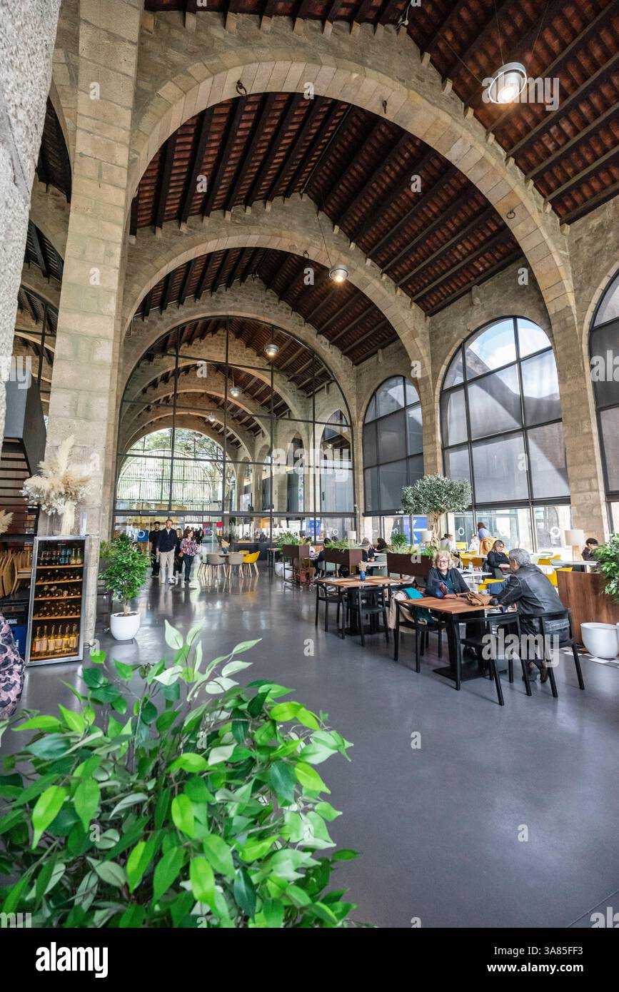 Royal Shipyards of Barcelona, restaurant space of the maritime museum ...