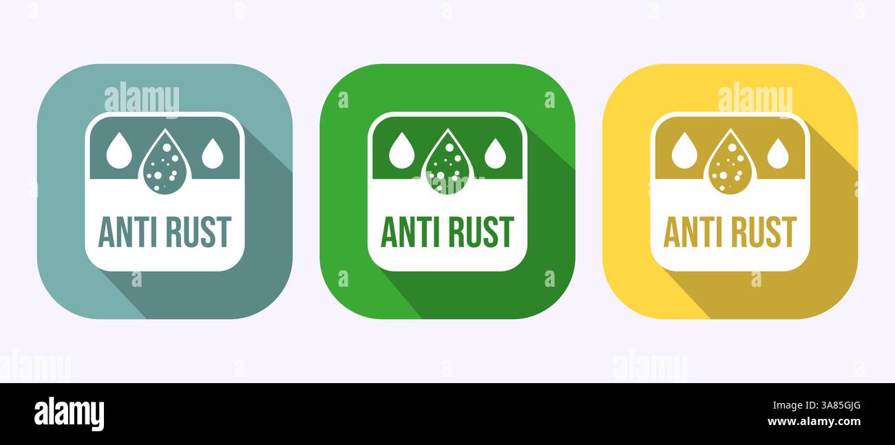 Anti rust icon design illustration. Anti oxidation sign, Rust resistant ...