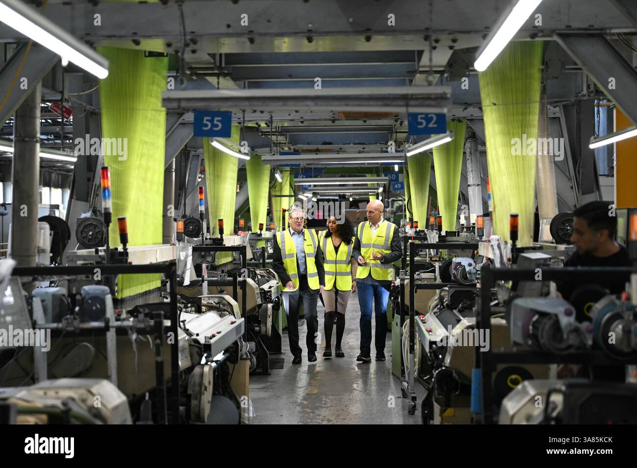 Prime Minister Sir Keir Starmer tours the factory floor with supply ...