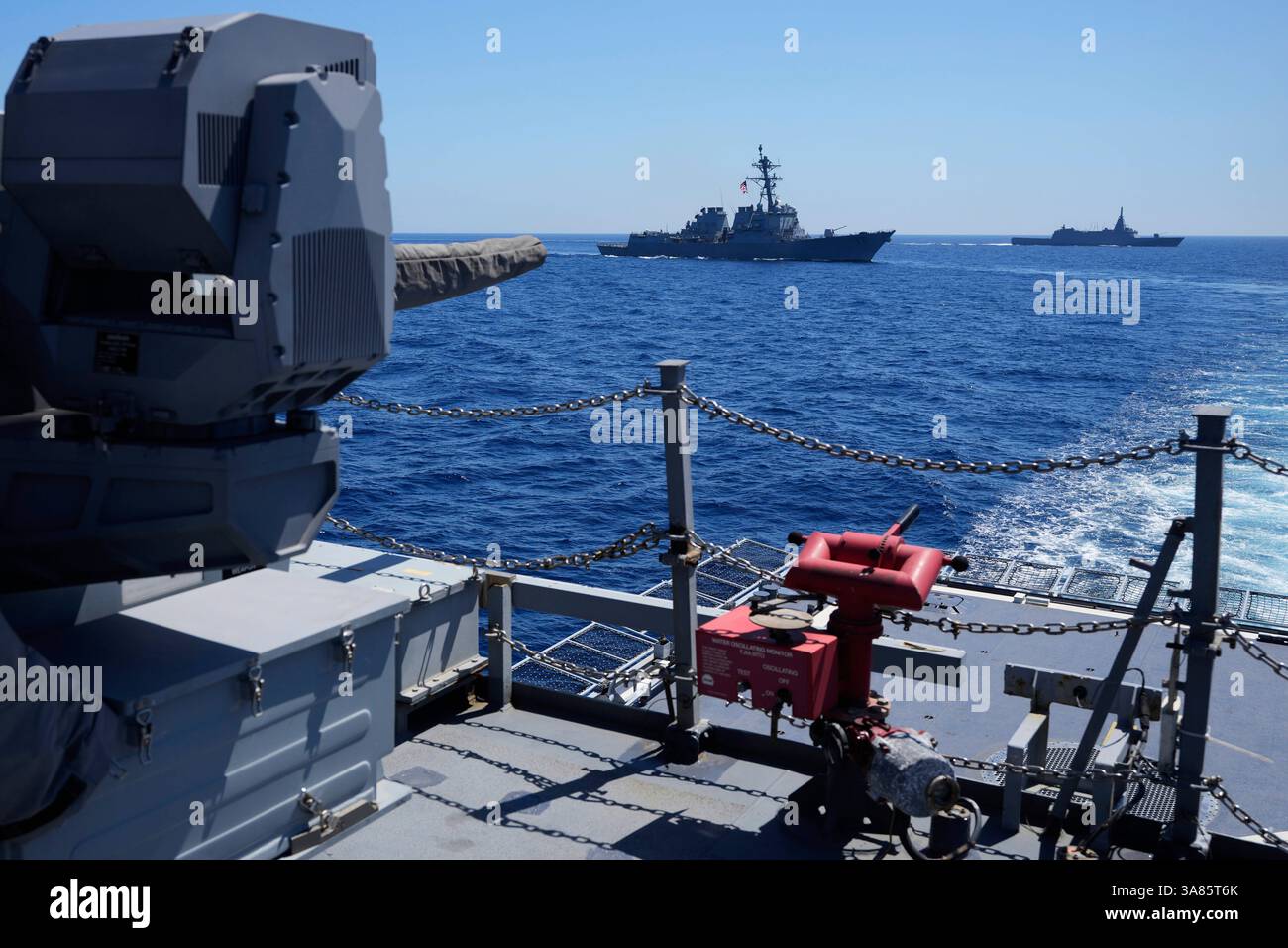 Philippine Navy Ship Jose Rizal leads manuevers with US Navy USS Shoup ...
