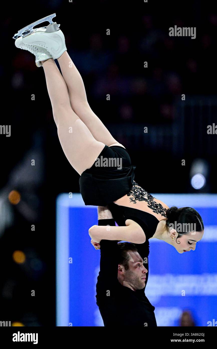 Lia PEREIRA & Trennt MICHAUD (CAN), during Pairs Free Skating, at the ...