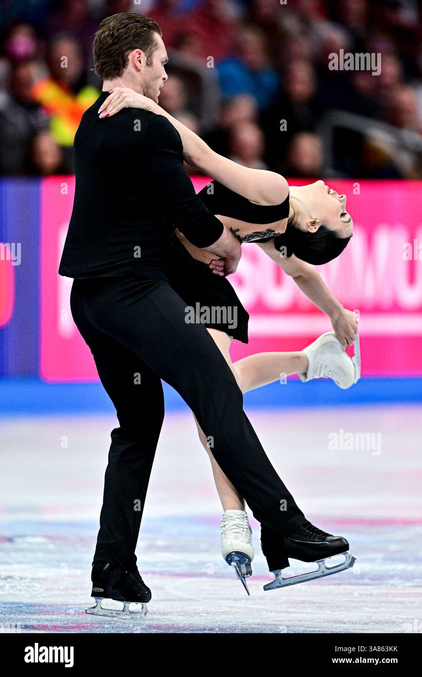 Lia PEREIRA & Trennt MICHAUD (CAN), during Pairs Free Skating, at the ...