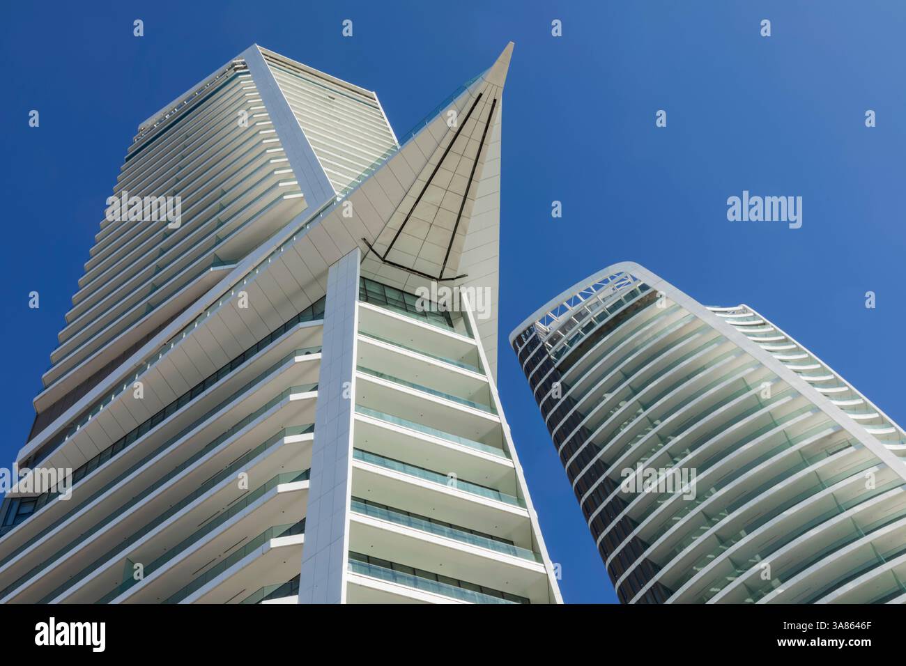 Cyprus, Limassol (Lemesos), Trilogy Towers Modern High-rise Buildings ...