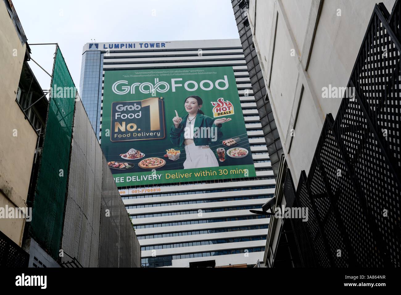 Bangkok, Thailand. March 25th 2025. A large advertising poster for the ...