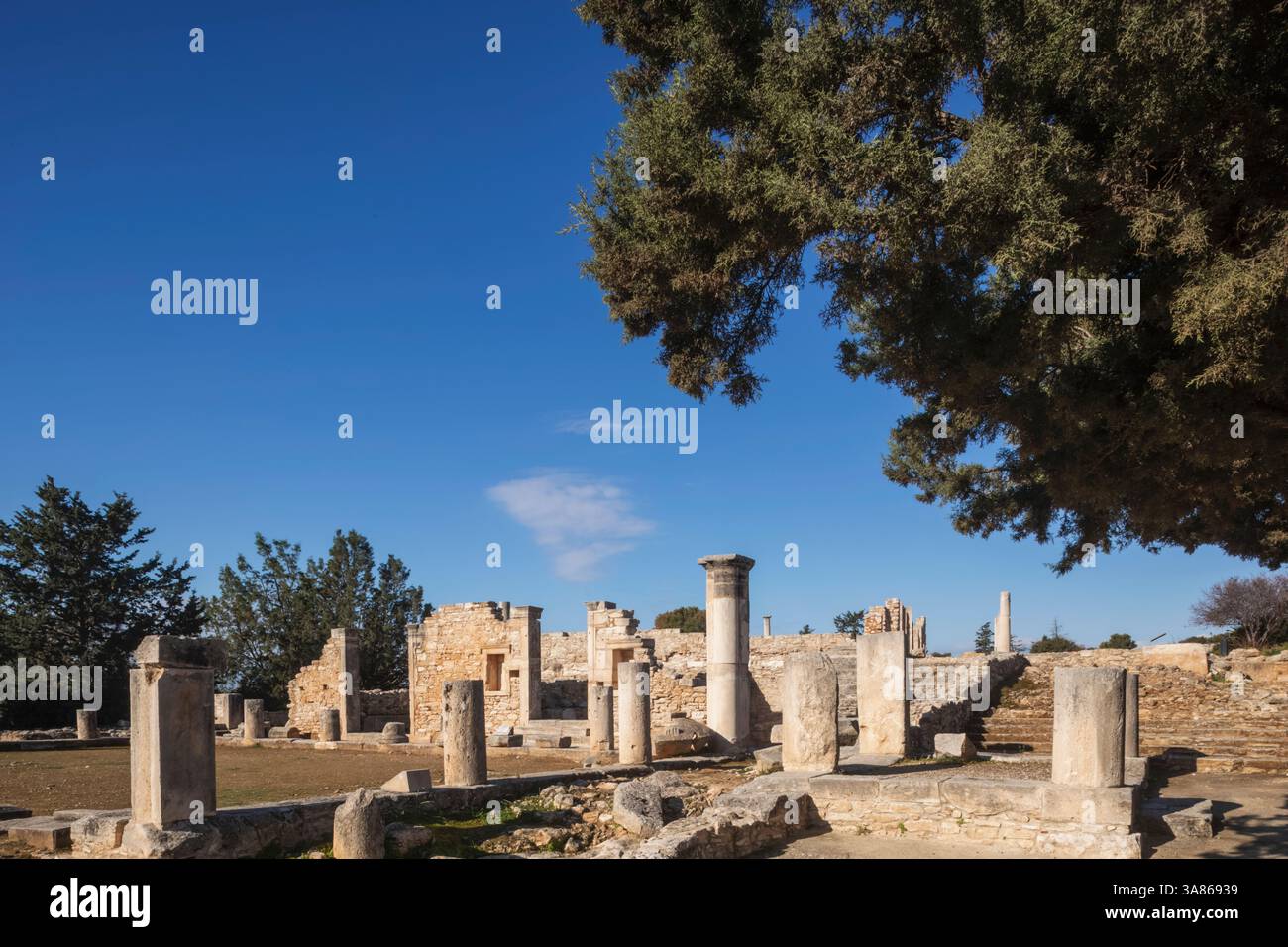 Cyprus, Episkopi, Kourion, Sanctuary of Apollo Hylates, Roman Ruins ...
