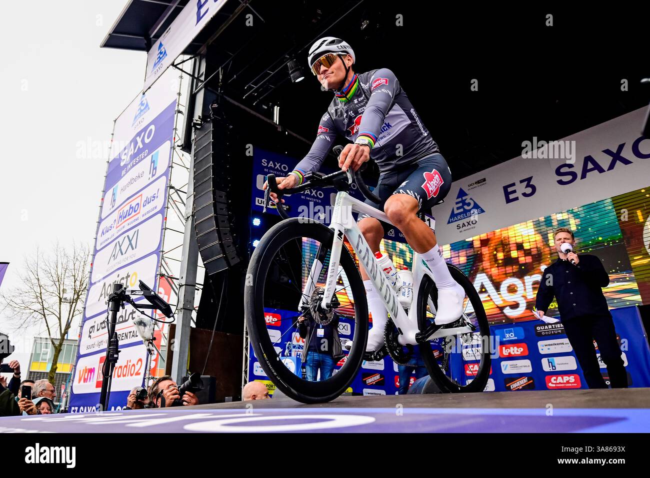 Dutch Mathieu van der Poel of Alpecin-Deceuninck pictured at the start ...