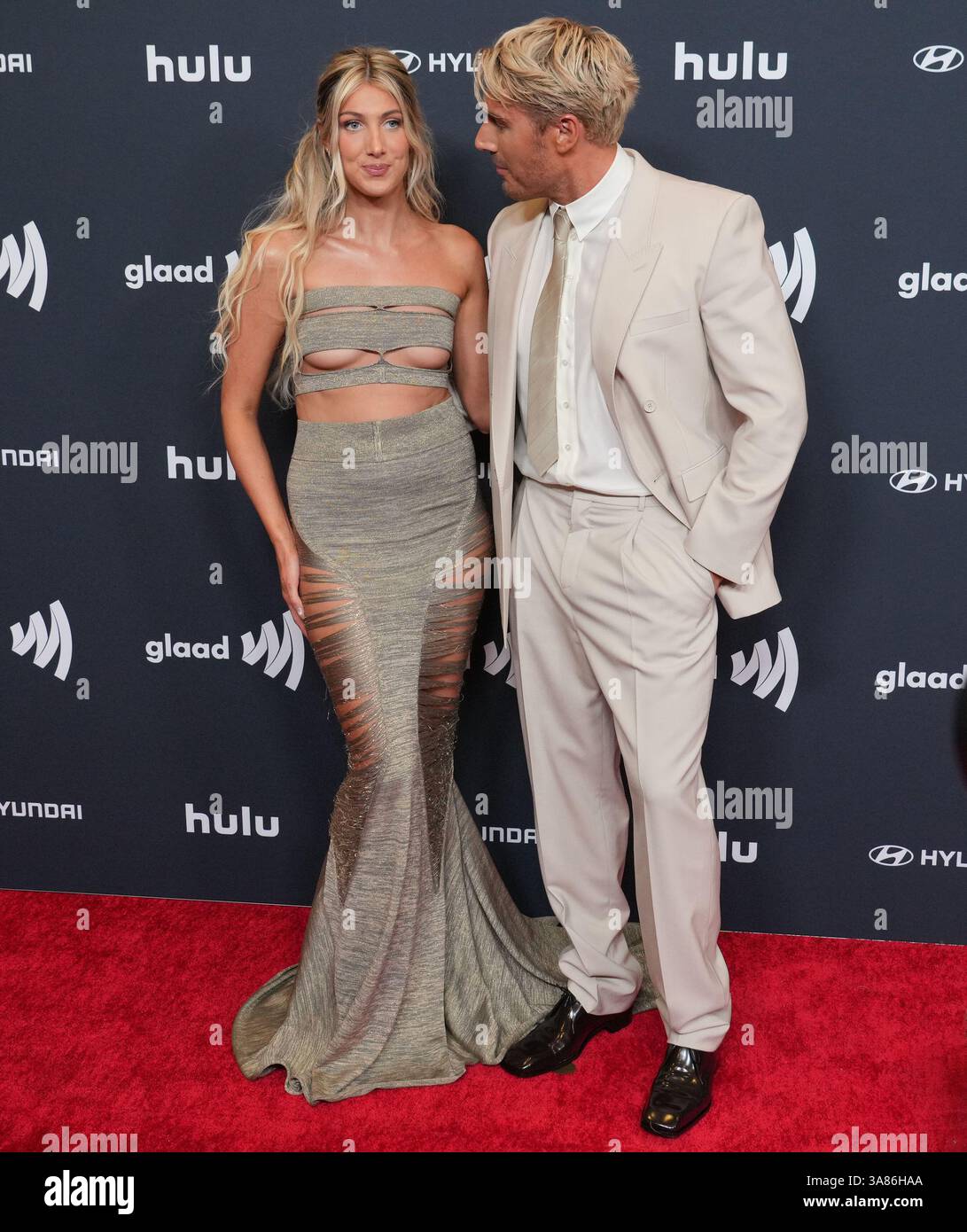 Los Angeles, USA. 27th Mar, 2025. (L-R) Kitty-blu Appleton and Chris ...