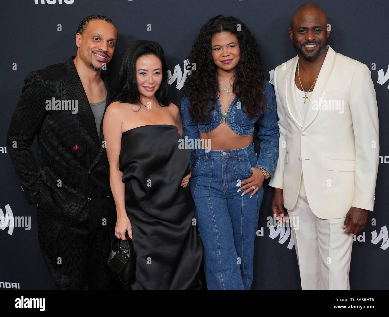 (L-R) Jason Michael Fordham, Mandie Taketa, Maile Brady and Wayne Brady ...
