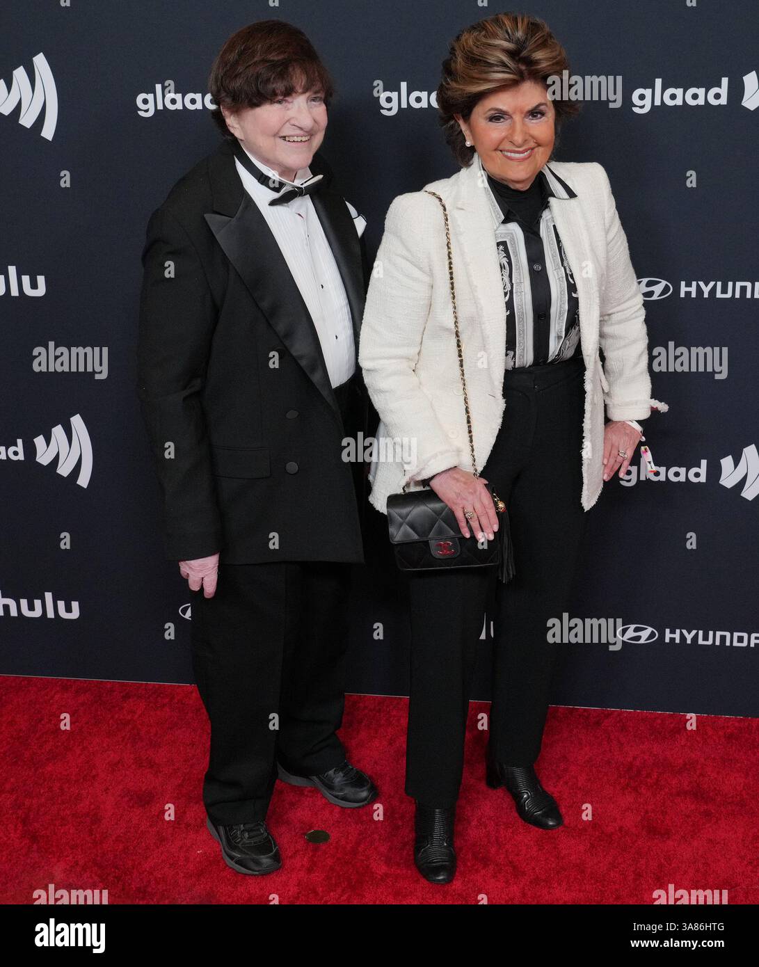 (L-R) Robin Tyler and Gloria Allred arrives at the 36th Annual GLAAD ...
