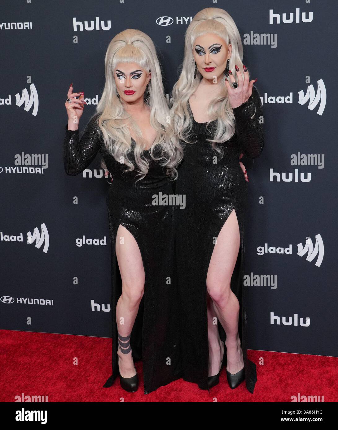 (L-R) Swanthula Boulet and Dracmorda Boulet at the 36th Annual GLAAD ...