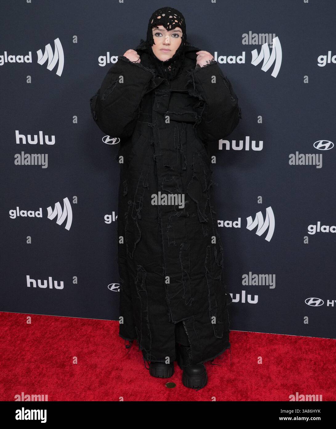 Blu Del Barrio arrives at the 36th Annual GLAAD Media Awards held at ...