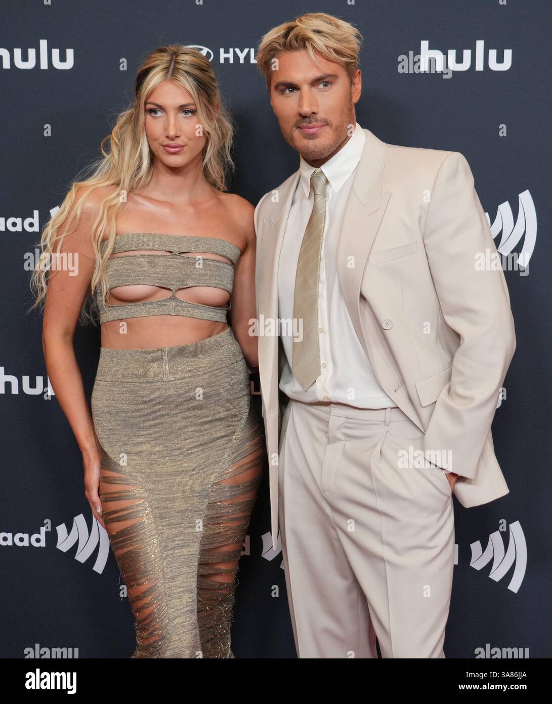 (L-R) Kitty-blu Appleton and Chris Appleton at the 36th Annual GLAAD ...