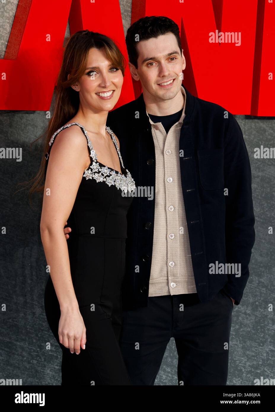 London, UK. 27th Mar, 2025. Lucy Kane and Jack Rowan attend the MobLand Global Premiere at Odeon ...