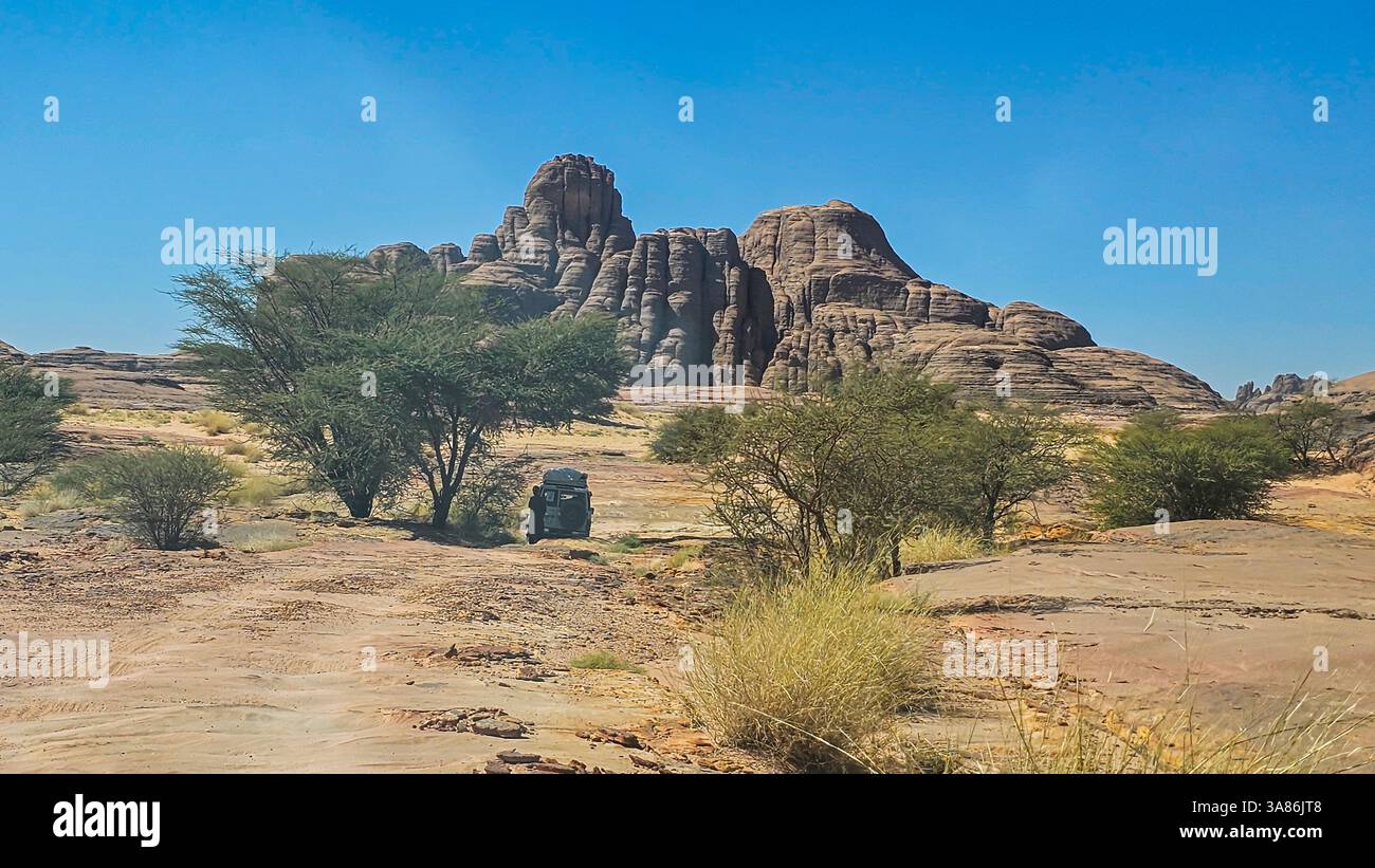 Rocky mountain in Zouar, Tibesti Mountains, Chad Stock Photo - Alamy
