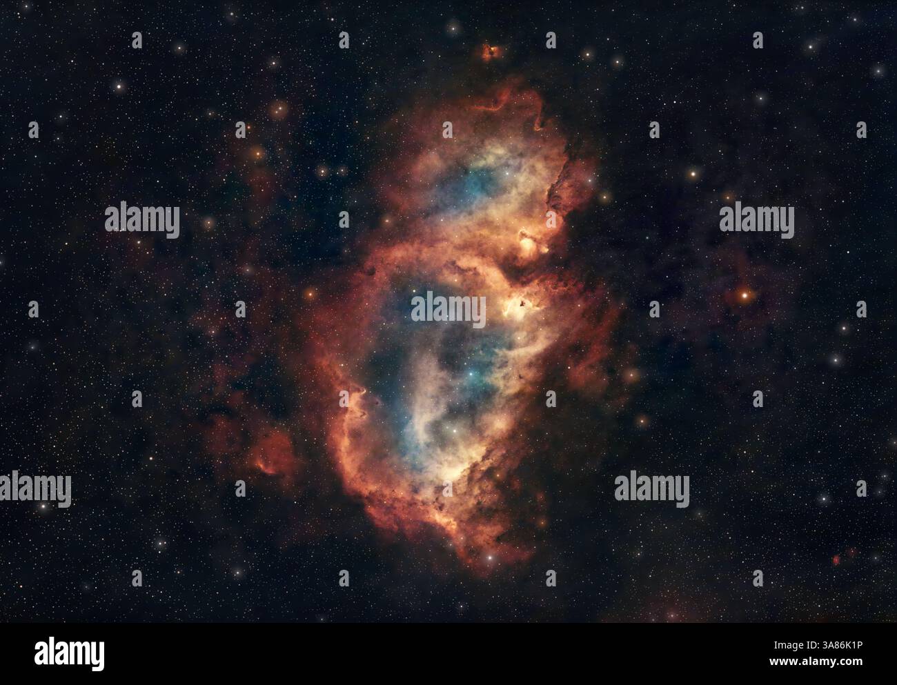 Soul Nebula deep space astrophotography. The beauty of the universe in ...