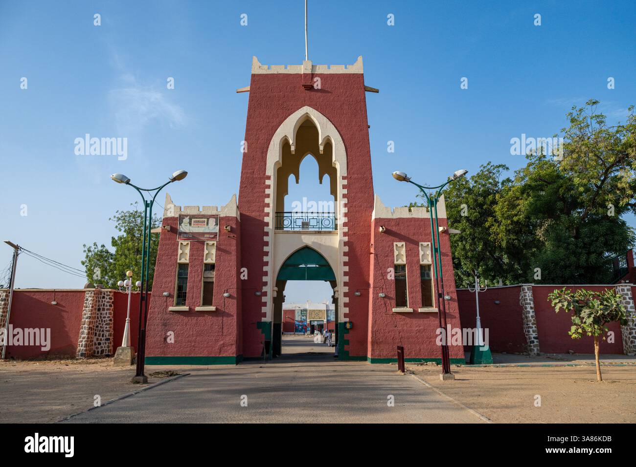 Entrance to the Gidan Rumfa (Emir's Palace), Kano, Nigeria Stock Photo ...
