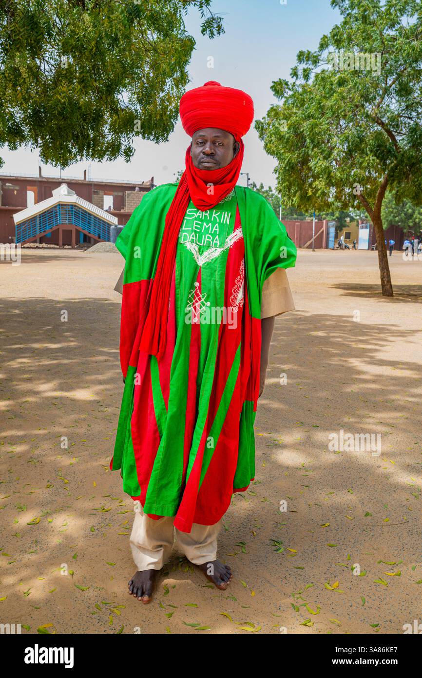 Bodyguard of the Emir in the Fadar Daurama Emir's palace, Daura Emirate ...