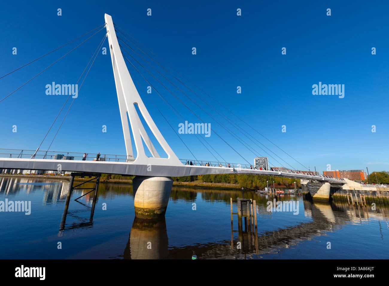 Govan to Partick Bridge, footbridge, River Clyde, Glasgow, Scotland ...